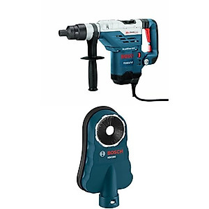 Bosch 11265EVS 1-5/8 Spline Combination Hammer with SDS-Max HDC200 Dust Collection Attachment