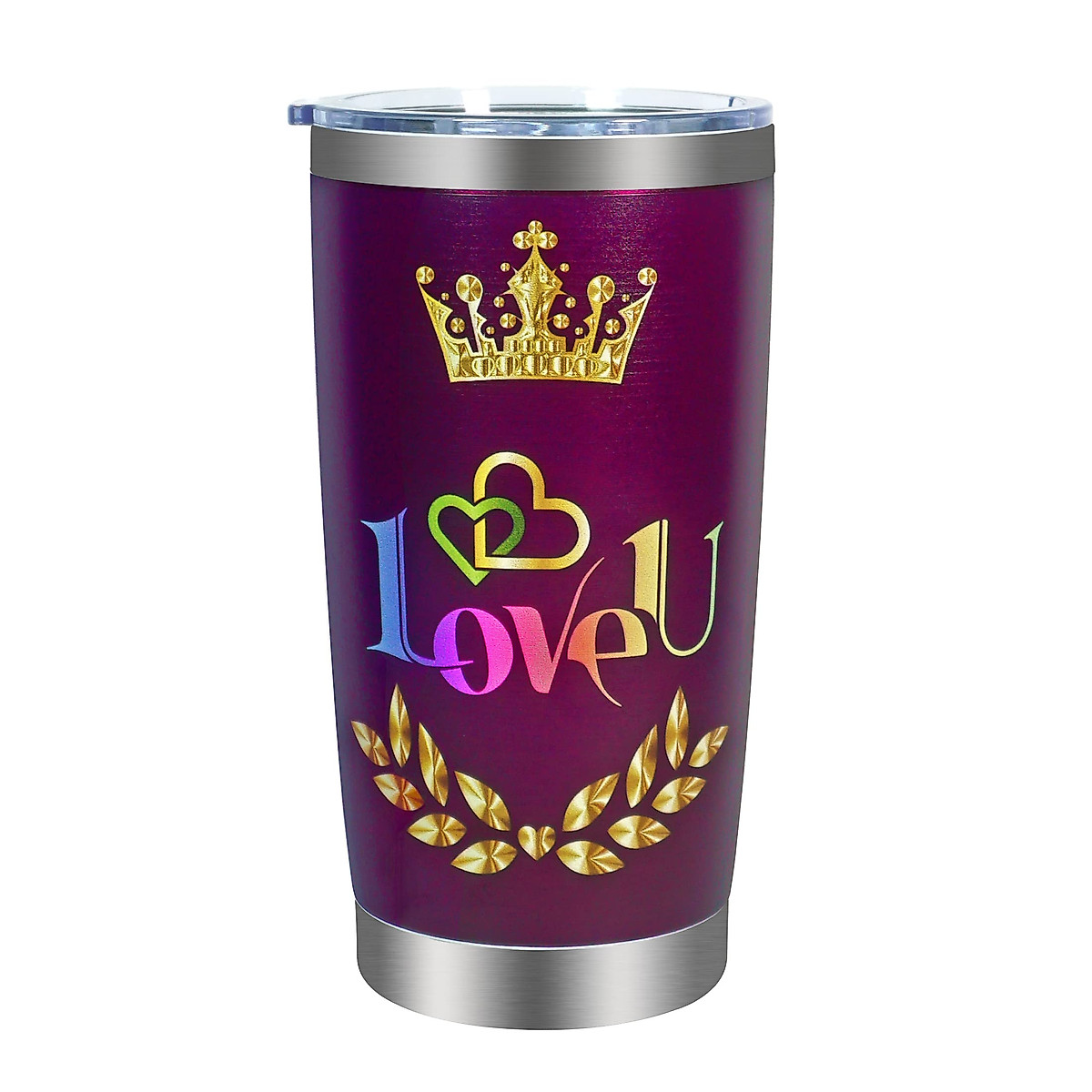 LanHong Daughter Gifts Tumbler Mug 20 oz - Coffee Tumbler for Women - Best Daughter Gift from Mom Travel Coffee Mug - Stainless Steel Insulated Coffee Tumbler Cup