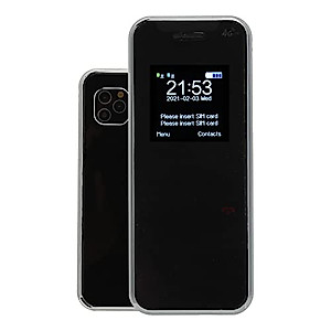 Diydeg Kids Cell Phone, Dual Card Dual Standby Easy to Use Simple Mobile Phone, Portable Mini Smartphone with 32MB & 32MB, 2600mAh Battery, Bluetooth & Speed ​​Dialing for Kids, Students(Black)