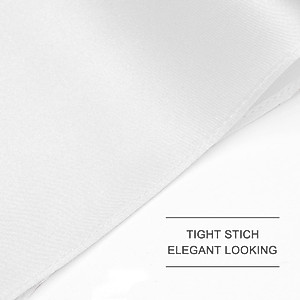 Selected Hanky 100% Pure Silk Pocket Square Solid White