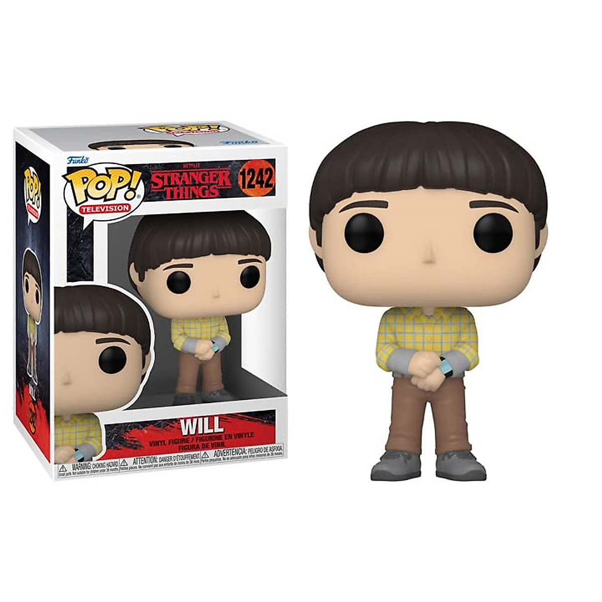 POP [Stranger Things - Will Byers [Season 4] Funko Vinyl Figure (Bundled with Compatible Box Protector Case), Multicolor, 3.75 inches