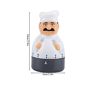 Timer - Chef Timer Dial Kitchen Timer Cooking Alarm Analogue Clock Bell For Chef Tool