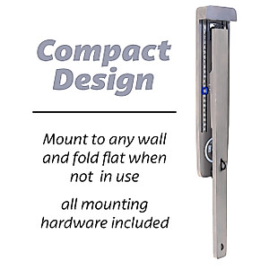 GoSports Hook 21 Wall Mount Ring Swing Game - Play Indoors or Outdoors with Foldable Arm