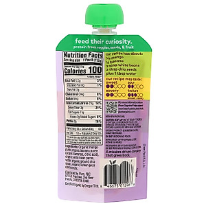 PLUM ORGANICS Organic Mighty Mango Banana Bean Sunbutter Chia, 4 OZ