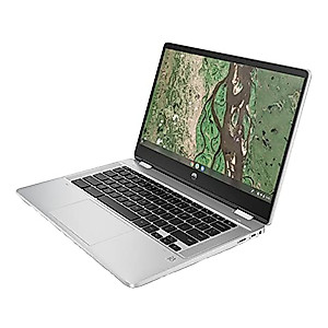 HP Chromebook x360 14b-cb0097nr 14" Touchscreen HD Display, Intel Pentium Silver N6000 8GB RAM 128GB eMMC, Natural Silver, Chrome OS (Renewed)