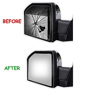 WLLW Mirror Glass fit for 2006 2007 2008 2009 2010 HYUNDAI SONATA Driver Side Only Left Flat Replacement Glass
