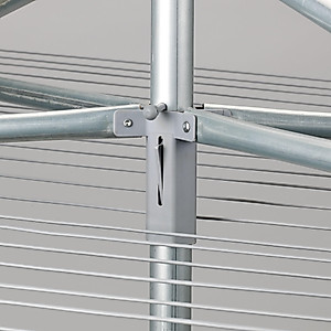 Household Essentials 17130-1 Rotary Outdoor Umbrella Drying Rack | Aluminum | 30-Lines with 210 ft. Clothesline