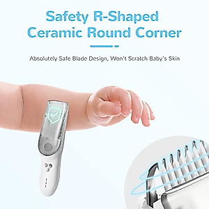 Baby Hair Clippers, Vacuum Hair Clipper for Baby Fine Hair, Baby Hair Clipper Quiet Hair Clipper for Baby, Hair Clipper Auto Suck Snipped Hair, IPX7 Waterproof Rechargeable Cordless Baby Hair Clipper