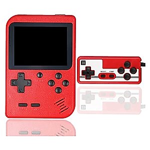 Anyando Handheld Game Console, Portable Retro Video Game Console with 500 Classical FC Games, 3.0-Inches Color Screen, 1020mAh Rechargeable Battery Support for Connecting TV and Two Players