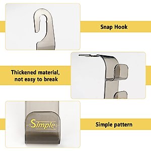 Multi-function 2 in 1 Car Seat Hooks for Purses and Bags with Phone Holder,Organize messy clutter，Adjustable Car Seat Organizer in Headrest (2PCS)