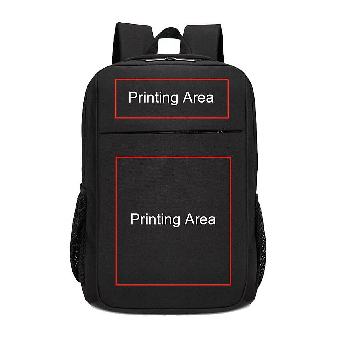 Custom Backpack for Men Women Personalized Back Pack for Teen (Black)