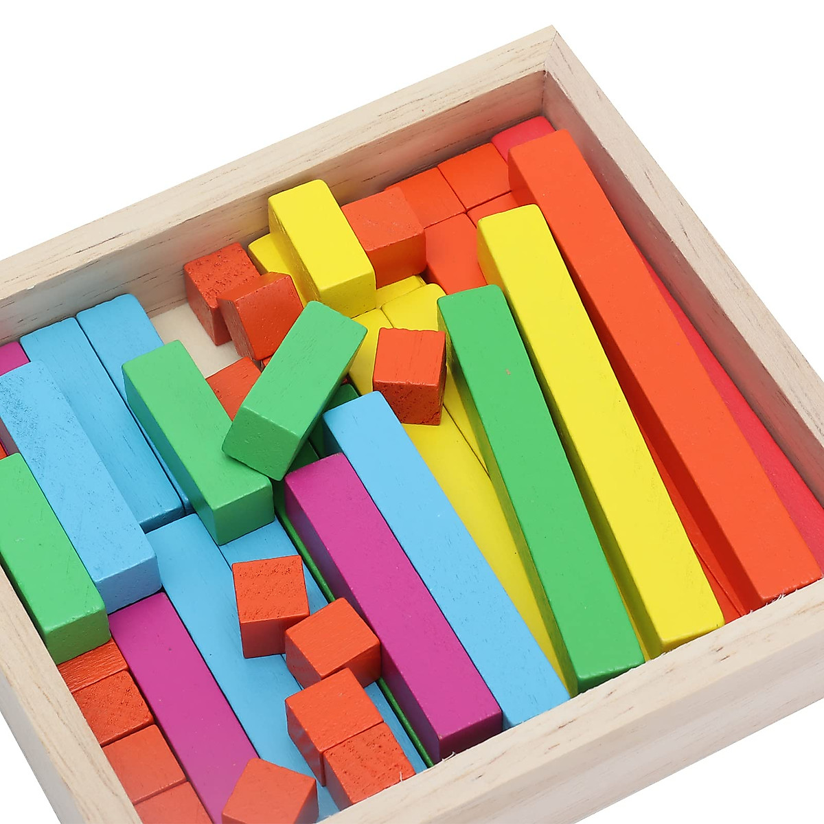 Shanrya Math Number Rods, Valuable Counting Sticks Brightly Colored for Children for Counting