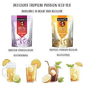 Shangri-La Tea Company Iced Tea Bags, Tropical Passion, Unsweetened and All Natural, Brews 2 Quarts Per Tea Bag, (6 Count) (5051)