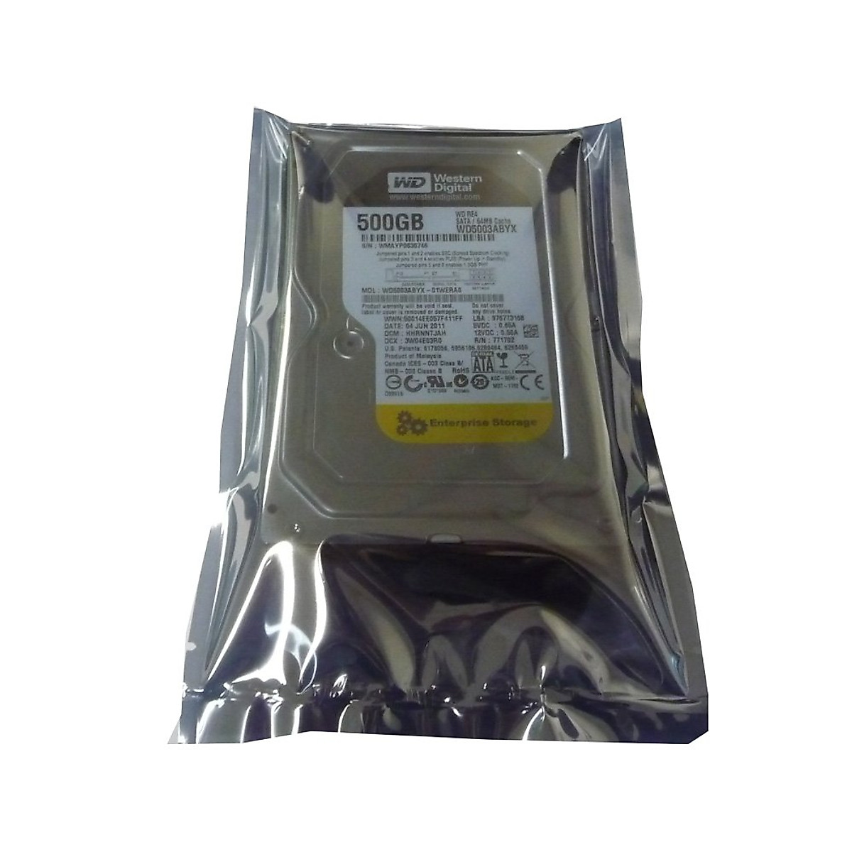 Western Digital RE4 WD5003ABYX 500GB 7200RPM 64MB Cache SATA 3.0Gb/s 3.5 inches (Enterprise Grade) Internal Hard Drive - w/ 1 Year Warranty (Renewed)