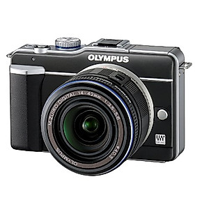 Olympus PEN E-PL1 12.3MP Live MOS Micro Four Thirds Mirrorless Digital Camera with 14-42mm f/3.5-5.6 Zuiko Digital Zoom Lens (Black)