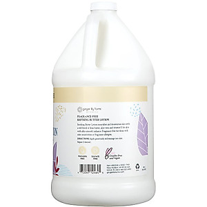 Ginger Lily Farms Botanicals Soothing Butter Lotion for Dry, Sensitive Skin, 100% Vegan & Cruelty-Free, Fragrance Free, 1 Gallon (128 fl oz) Refill (pack of 1)
