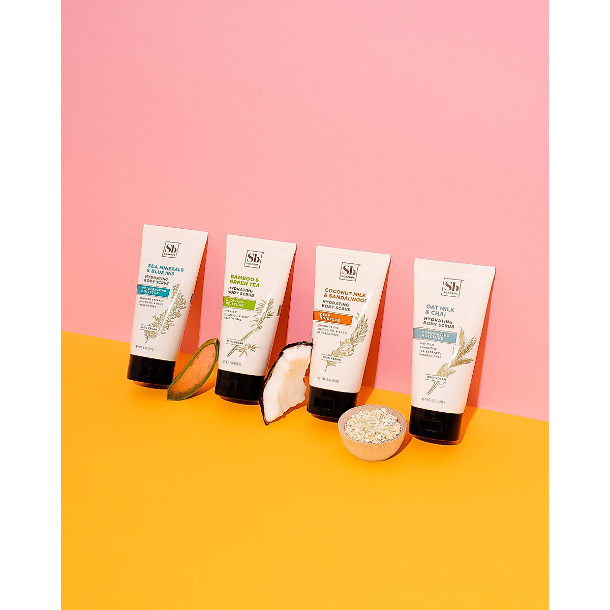 Soapbox Gentle Exfoliating Body Scrub ? Bamboo & Green Tea ? 6oz ? Moisturizing Body Scrub for Visibly Smoother Skin with Bamboo Oil, Vitamin C and Aloe Vera