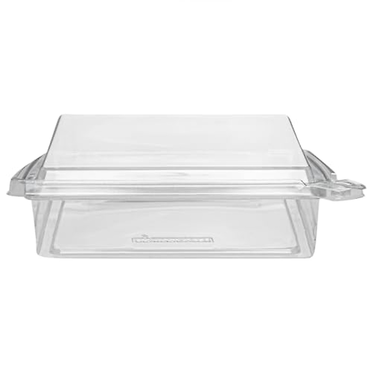 Restaurantware Tamper Tek 6.8 x 5.7 x 1.7 Inch Rectangle Take Out Containers 100 Durable Sandwich To-Go Containers - Tamper-Evident Freezable Clear Plastic Sandwich Containers With Hinged Lids