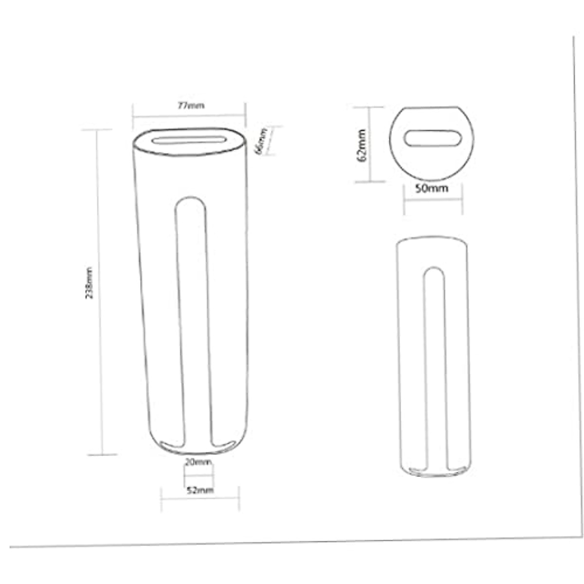 Eioflia Really Useful Box Plastic Storage Box Cotton Pad Dispenser Wall Mounted Cosmetic Make Up Cotton Pads Holder Storage Container with Lid