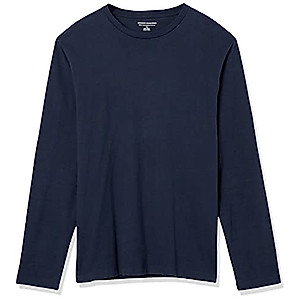 Amazon Essentials Men's Slim-Fit Long-Sleeve T-Shirt, Navy, Medium