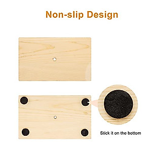 Filhome Bird Perch Platform Bird Perch Stand Toy, Parrot Bird Cage Platform Gym Accessories for Parakeets Cockatiels, Conures, Macaws, Finches