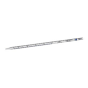 Greiner Bio-One 606180 CELLSTAR Polystyrene Serological Pipette, 5 mL Volume, Sterile, 1/10 Graduations, Blue Color Code, Paper/Plastic Single Wrapped (Pack of 200)