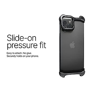 Arc Pulse Phone Case Designed for iPhone 14 Pro Max, Aerospace Grade Aluminum (Aluminum Mirror Polish Silver)
