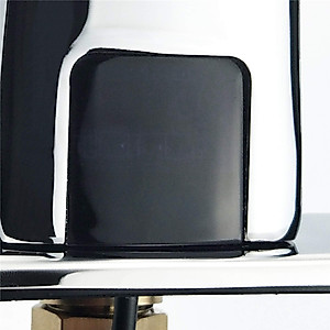 Automatic Touchless Bathroom Faucet Motion Sensor Sink Faucets, Hands Free Water Tap with Temperature Mixer Single Hole Cover Plate and 3/8" 1/2" Adapter & 3 Hoses, Chrome Finished