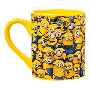 Silver Buffalo Universal's Despicable Me Cluttered Minions Ceramic Coffee Mug, 14 Ounces