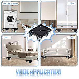 Ketofa Furniture Movers with 5 Wheels, Furniture Dolly Heavy Duty 2200lbs/1000kg Load Capacity, Furniture Lift Mover Tool Set with 360°Rotation for Moving Furniture & Appliances