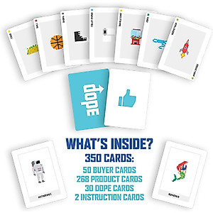 Wilder Games Dope or Nope - Family Friendly Party Game - Create Dope Products by Combining Everyday Items Into Hilarious Combinations , Blue