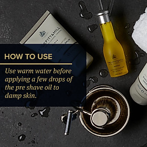 Truefitt & Hill Pre-shave Oil - Ultimate Comfort - Essential-Oil Based Ingredients that Moisturize, Heal, and Conditions Skin, Softens Hair Before Shave - 2 oz.