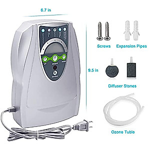 VTAR Ozone Machine, 500mg/h Multipurpose Ozone Machine Purify Air,Water,Fruits,Vegetables,Toothbrushes,Aquarium.Fruit Cleaner Device in Water