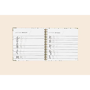 Hand Lettering 101: A Step-by-Step Calligraphy Workbook for Beginners (Gold Spiral-Bound Workbook with Gold Corner Protectors) (Modern Calligraphy)