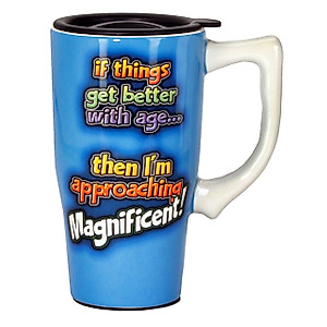 Spoontiques Approaching Magnificent Travel Mug, Blue