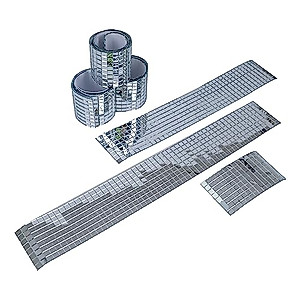 C Crystal lemon 4800pcs Glass Mirror Tiles - Self Adhesive Mirror Stickers for Disco Decor, Versatile Disco Tiles for Mirror Ball Effects"