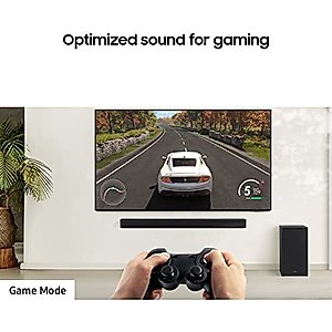 SAMSUNG HW-B57C B-Series 4.1ch Soundbar w/Dolby Audio/DTS Virtual X, Game Mode, Wireless Bluetooth TV Connection, Rear Speaker Kit & Subwoofer Included