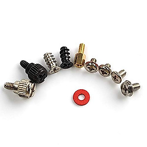 Taoyouzj Screws 228pcs Computer PC Screw Assortment Kit DIY Computer PC Screws Set with Plastic Case for Motherboard Case Fan CD-ROM Hard Disk