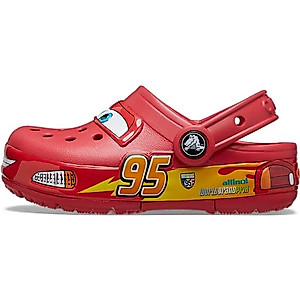 Crocs Crocband Cars Lightning McQueen Clogs, Light Up Shoes, Red, 11 US Unisex Little Kid