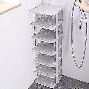 TAZSJG Stackable Shoe Storage Box Space Savers Organizer Household Cloth Standing Shoes Rack Shelf Sneakers Organizers