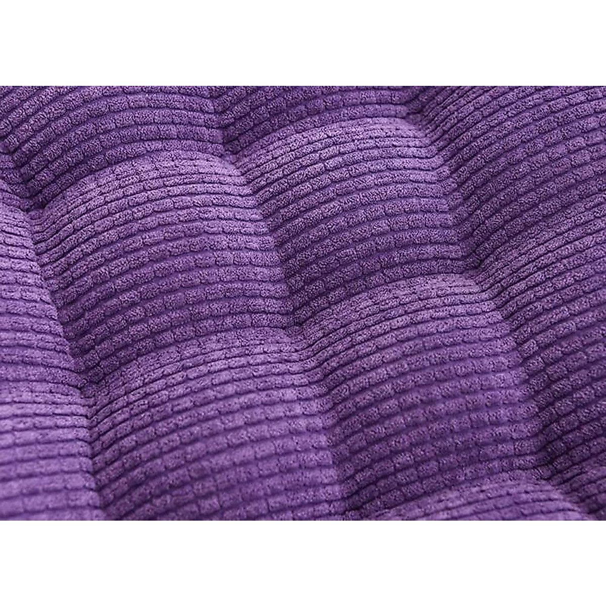 Corduroy Chair Cushion with Ties, Nonslip Tufted Seat Cushions Kitchen Dining Chair Pads with Ties Office Car Sitting Chair Pads (17in X 17in, Blue)