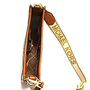 Michael Kors Briley Small Messenger Crossbody Bag Purse Handbag (LUGGAGE MULTI)