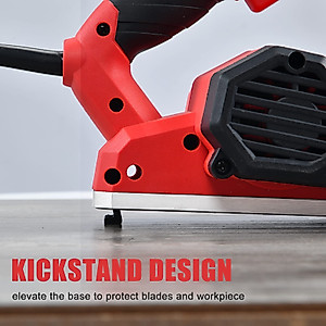 AOBEN 9-Amp Electric Hand Planer, 3-1/4-Inch 18000RPM Wood Planer for Woodworking, Power Handheld Planer for Wood Chamfer DIY, Dual Side Dust Outlet