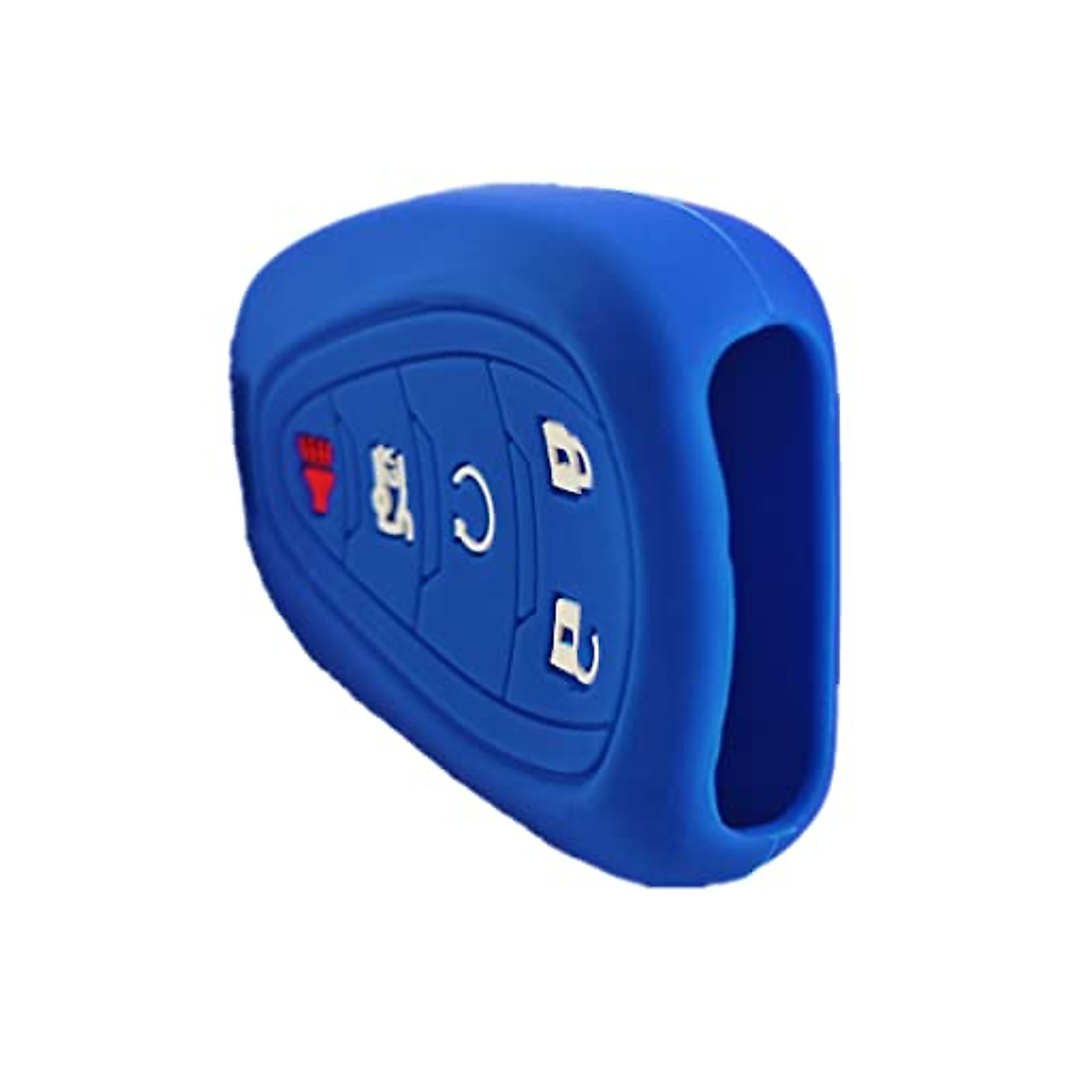 Silicone Smart Key Fob Cover Case Protector Keyless Remote Holder for 2016-2021 Chevrolet Malibu Camaro Trax Traverse Trailblazer Sonic Cruze Blazer Volt Equinox Spark FCC ID HYQ4EA