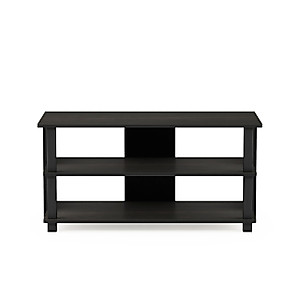 Furinno Sully 3-Tier Stand for TV up to 40, Espresso/Black
