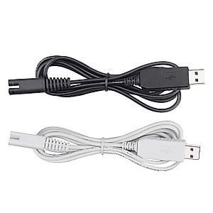 Charger Cord Replacement for Waterpik Water Flosser WP360W WP462 WP450, USB Charging Cable, 5ft (2-Pack)