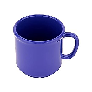 G.E.T. S-12-PB Heavy-Duty Shatterproof Plastic Coffee Mug, BPA Free, 12 Ounce, Peacock Blue (Set of 12)