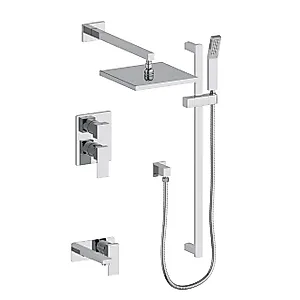 ZLINE Bliss Shower System with 16" Oversized Shower Head in Chrome (BLS-SHS16-CH)