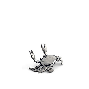 Vagabond House Pewter Metal Crab Place Card Holder/Cheese Markers 1 inch Tall