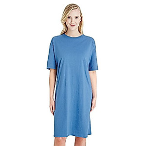 Hanes Women's Wear Around Nightshirt, Denim Blue, One Size